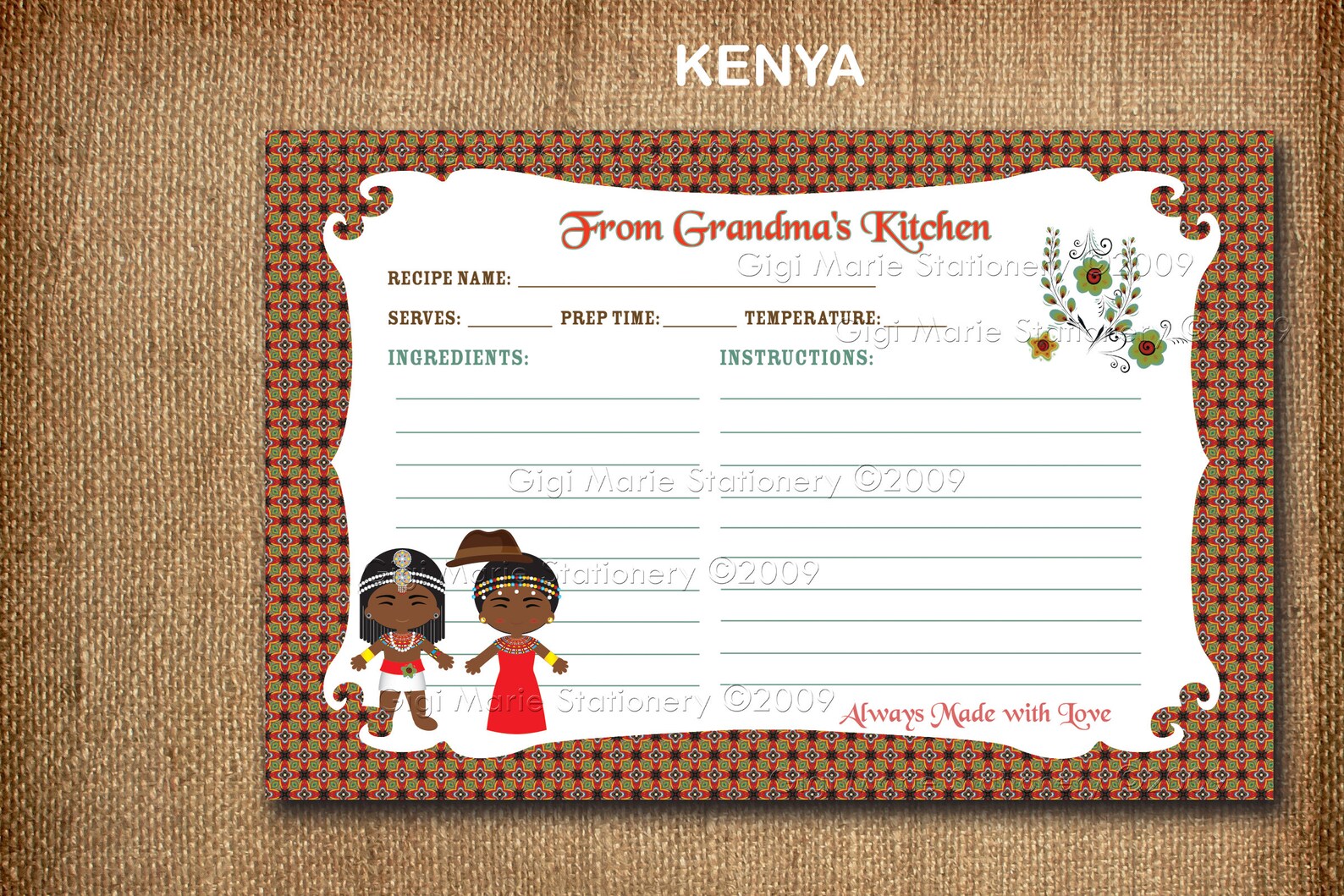NATIONALITY - Heritage - Ancestry - RECIPE Cards - Ethnic - Cultural ...