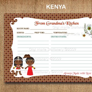NATIONALITY - Heritage - Ancestry - RECIPE Cards - Ethnic - Cultural ...
