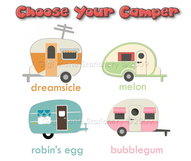 Retro Camper Summer Camping Autumn Camping Campsite Bon - Etsy
