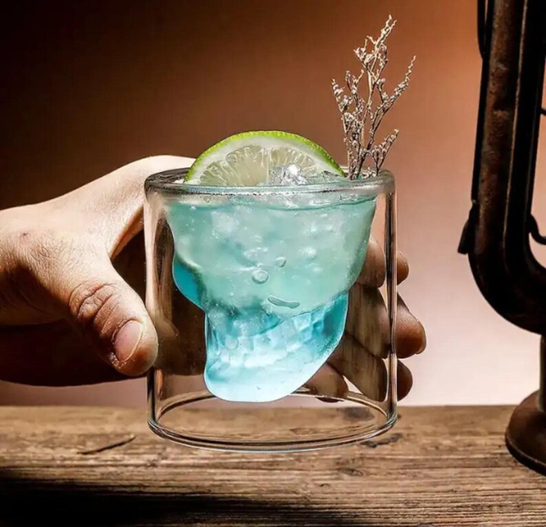 Handcrafted Skull Gothic Design Unique Tumbler for Whisky Lovers ...