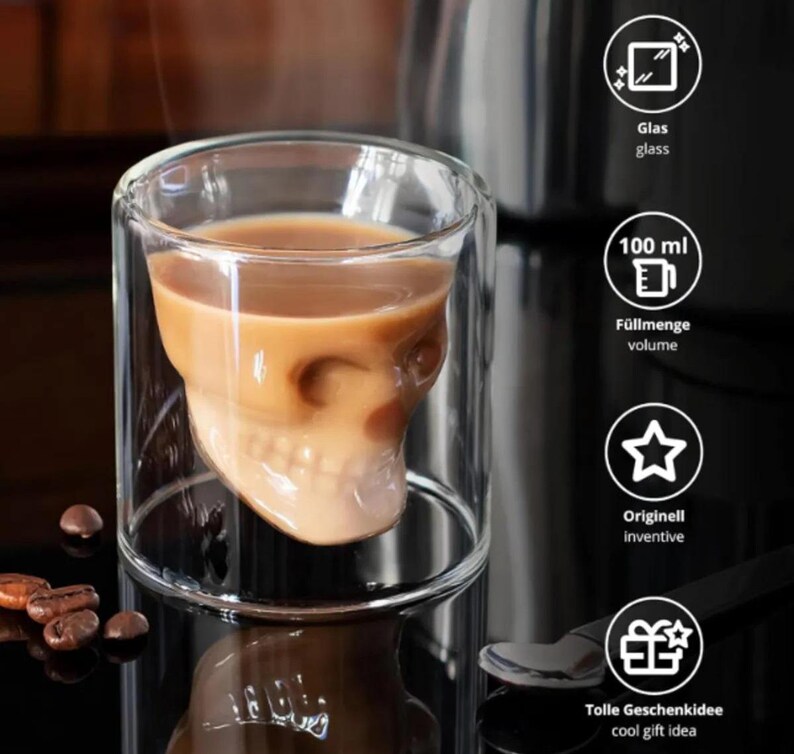 Handcrafted Skull Gothic Design Unique Tumbler for Whisky Lovers ...