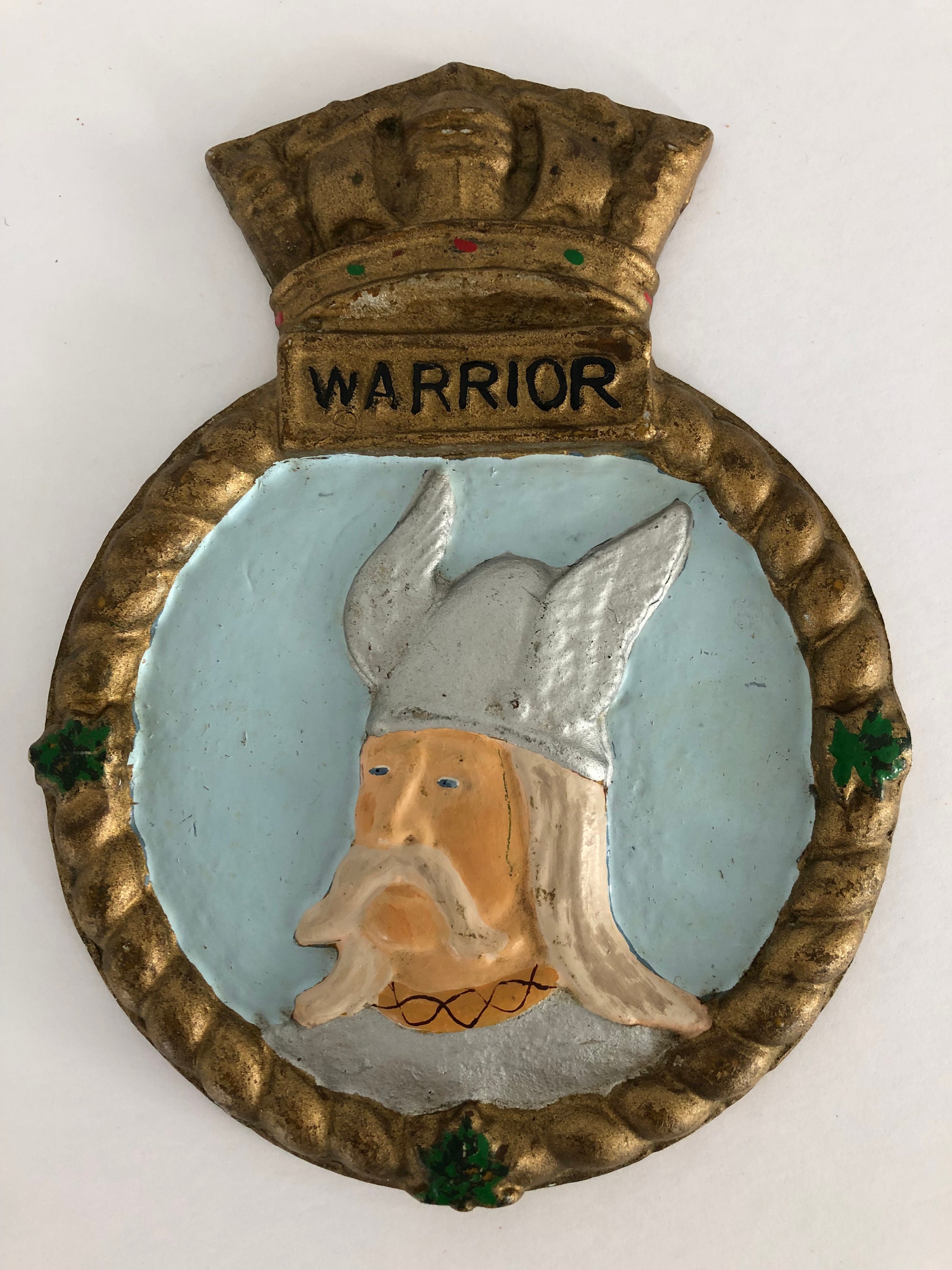 Vintage HMCS Warrior Rare TAMPION Ships Crest Aircraft Carrier RCN ...