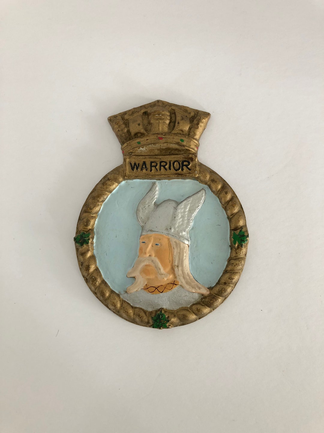 Vintage HMCS Warrior Rare TAMPION Ships Crest Aircraft Carrier RCN ...
