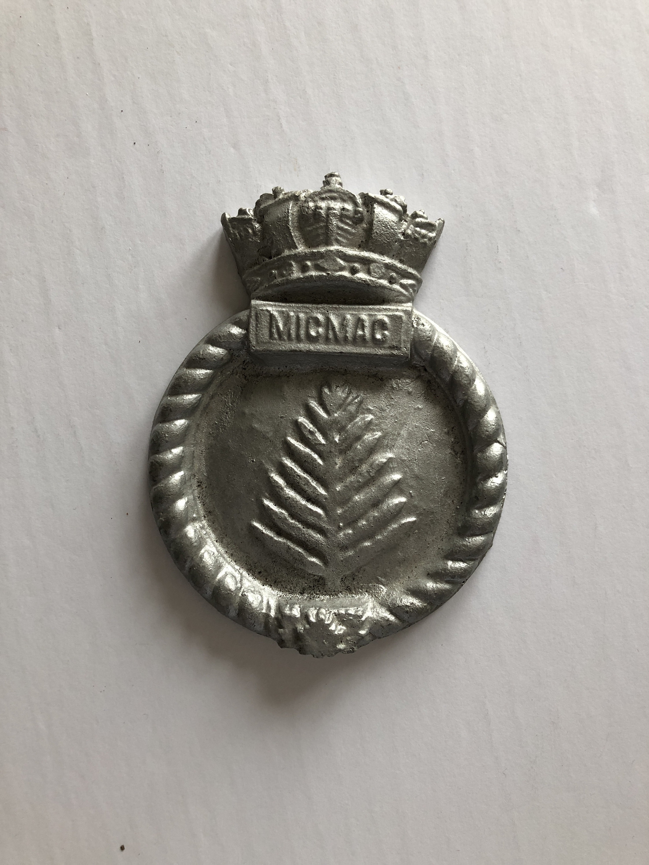 Vintage HMCS Micmac TAMPION Ships Crest Tribal Class Destroyer RCN ...