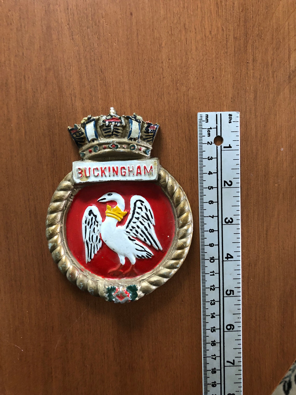 Vintage HMCS Buckingham TAMPION Ships Crest Badge River Class Frigate ...