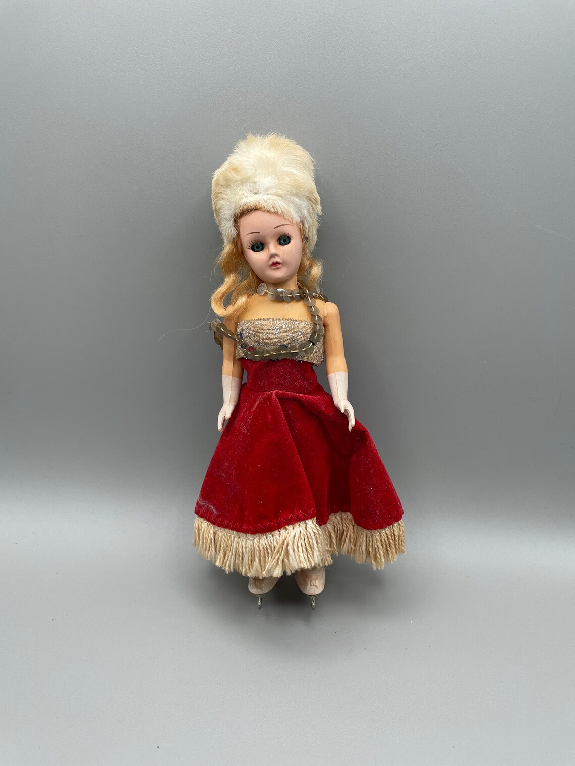 Vintage Ice Capades Figure Skater Souvenir Doll 1950s 1960s Blinking ...