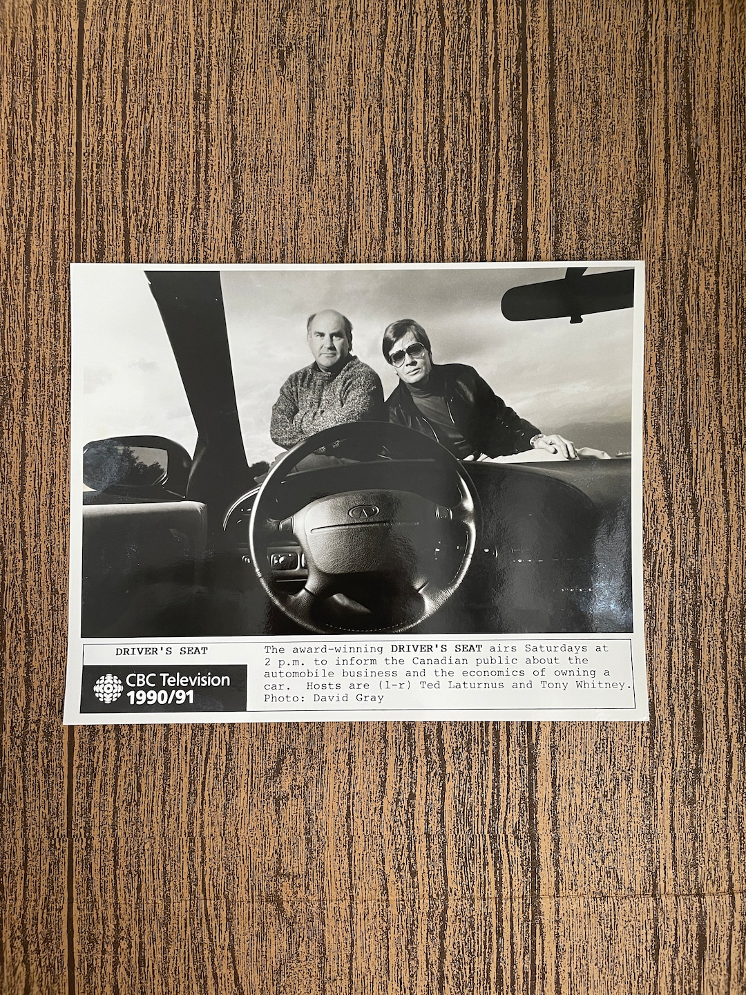 Vintage Original CBC TV Driver's Seat Car TV Show Hosted by Ted ...