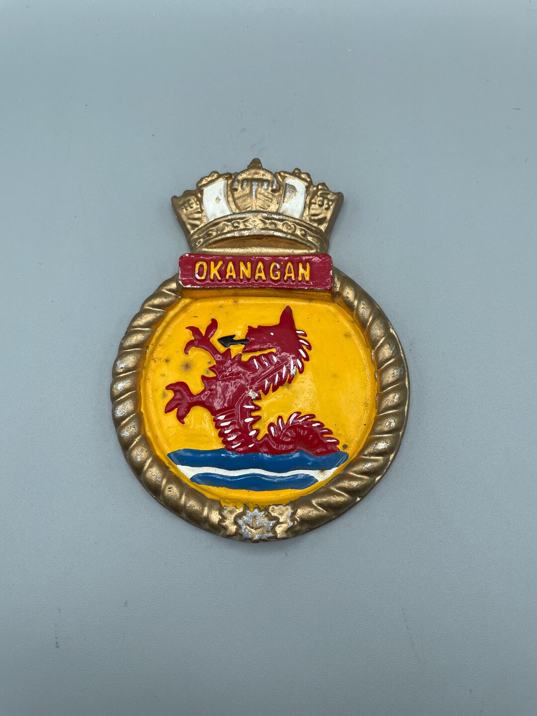 Vintage HMCS Okanagan TAMPION Ships Crest RCN Royal Canadian Navy - Etsy