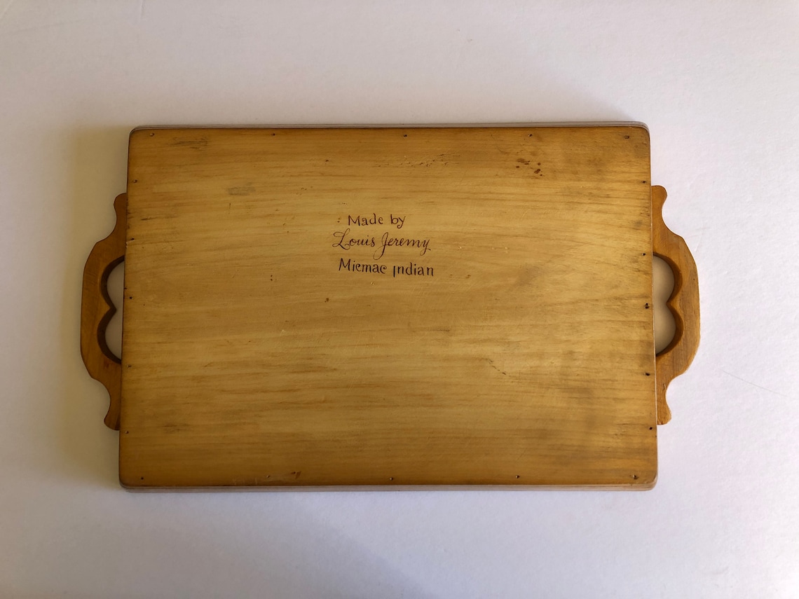 LOUIS JEREMY Nova Scotia Mi'kmaq Micmac Indian Carver Woodworker Wooden ...