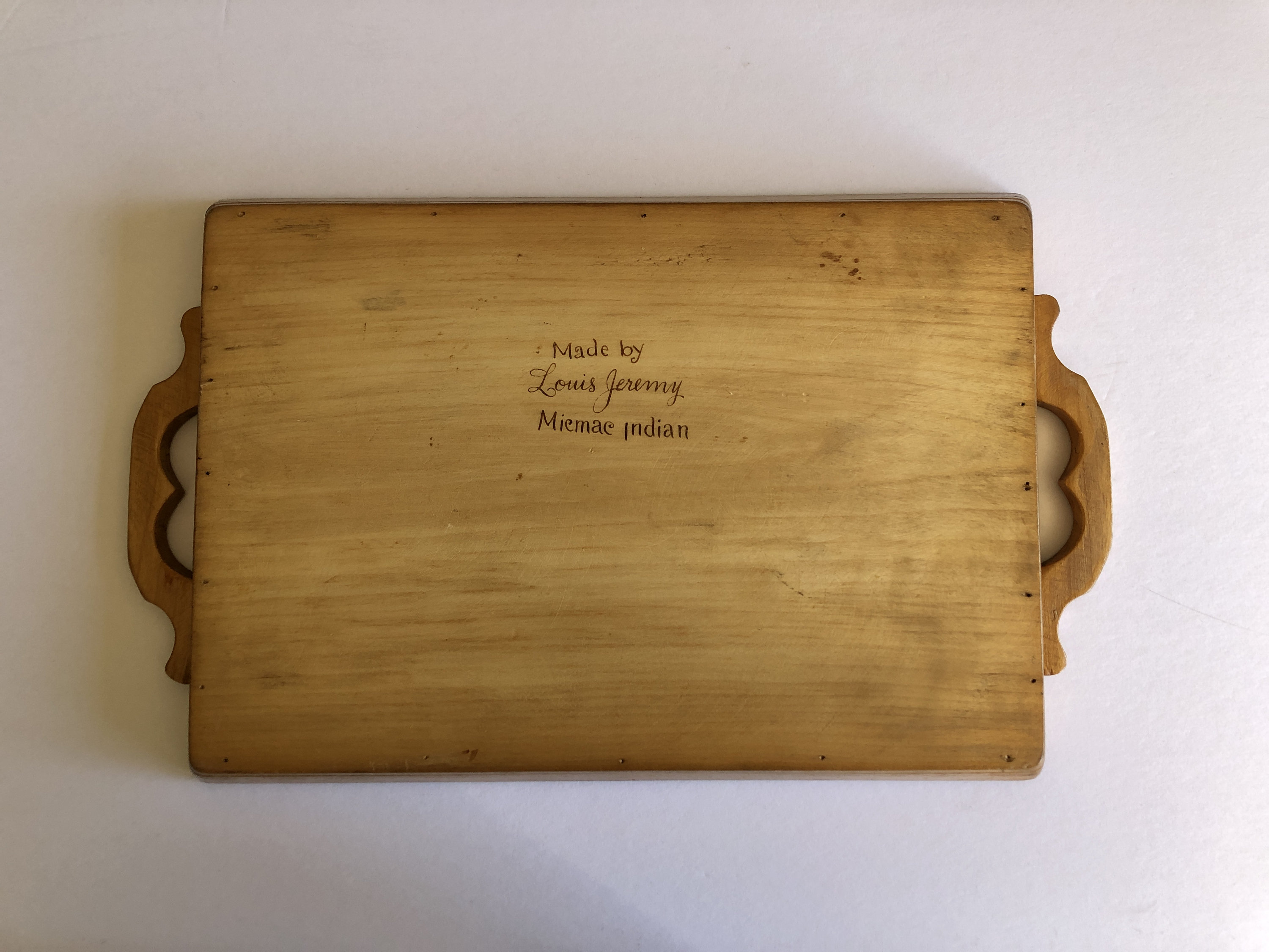 LOUIS JEREMY Nova Scotia Mi'kmaq Micmac Indian Carver Woodworker Wooden ...