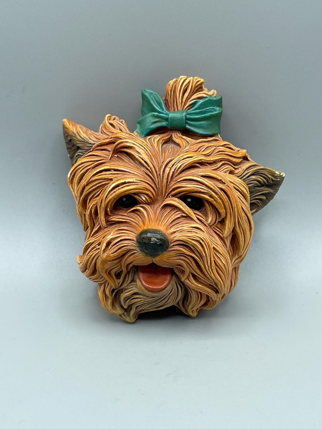 Bossons Chalkware Head Yorkshire Terrier Made in Congleton, England - Etsy