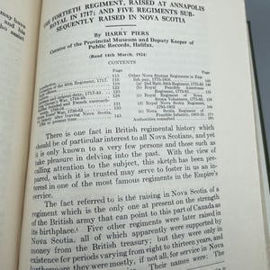 Collections Nova Scotia Historical Society 1927 Contents Include ...