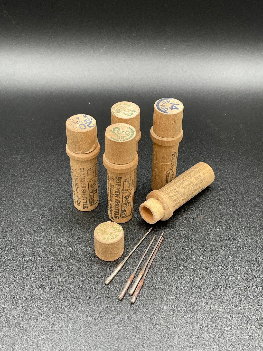 Vintage Boye Wooden Needle Cases Set of 4 One Still Has Five Needles ...