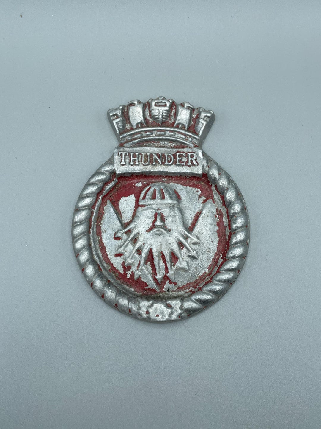 Vintage HMCS Thunder Bangor Class Minesweeper TAMPION Ships Crest RCN ...