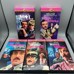 Vintage The Pink Panther Box Set 5 VHS Tapes Peter Sellers classics ...