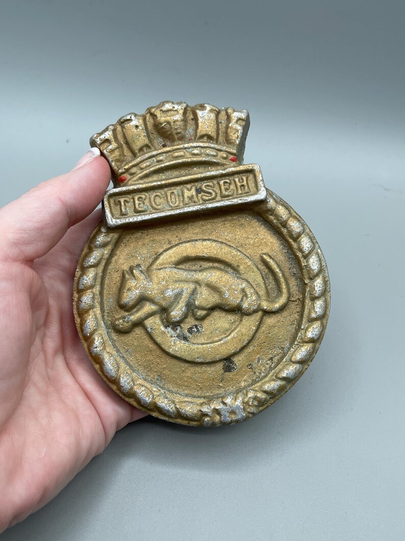Vintage HMCS Tecumseh TAMPION Crest RCN Royal Canadian Navy - Etsy Canada