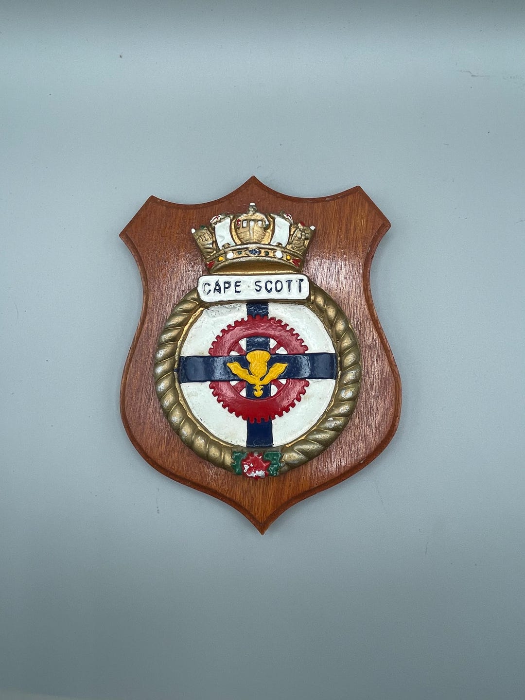 Vintage HMCS Cape Scott TAMPION Ships Crest Escort Maintenance Ship RCN ...