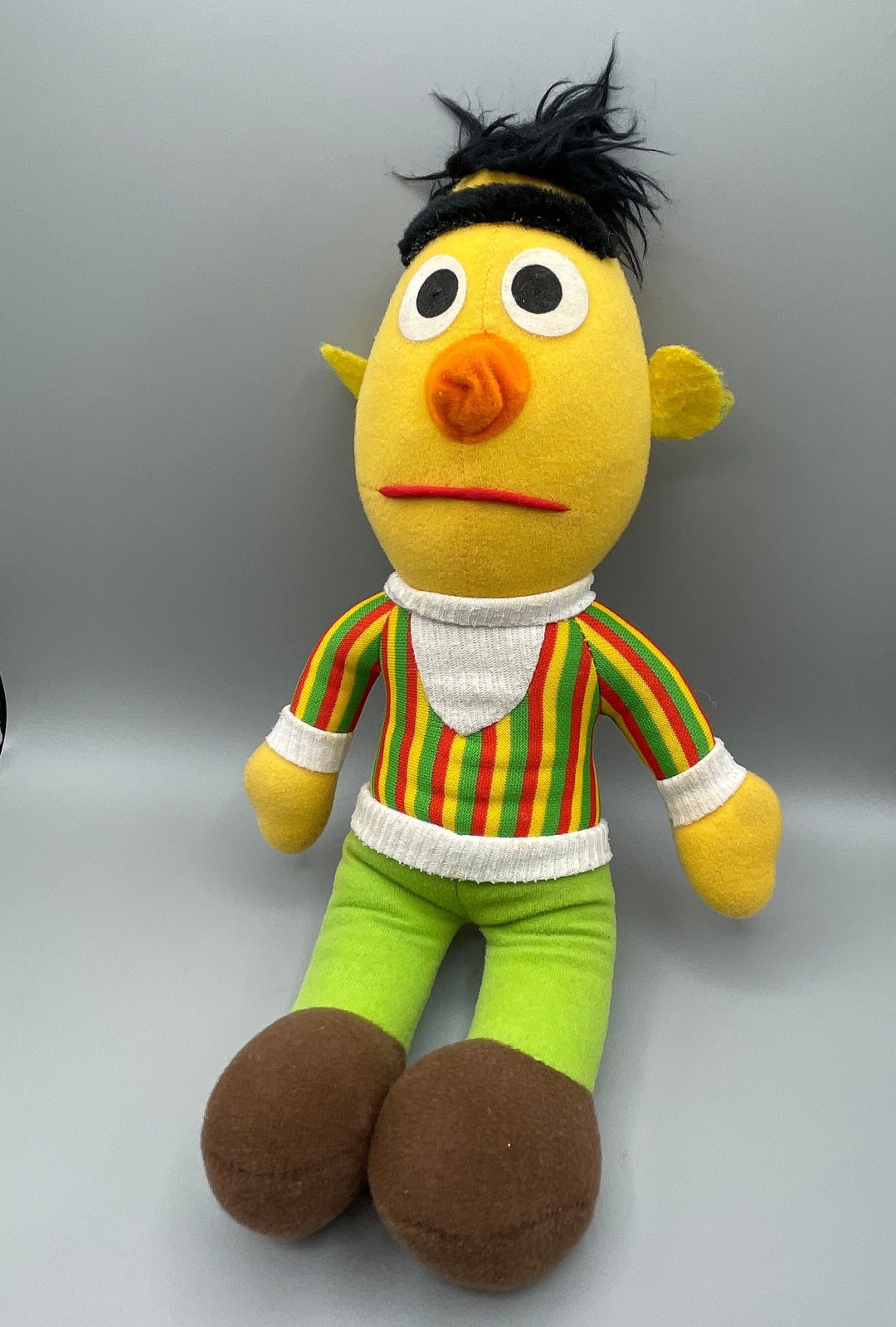 Vintage Hasbro Softie Sesame Street Bert Character Plush Stuffy Stuffie ...