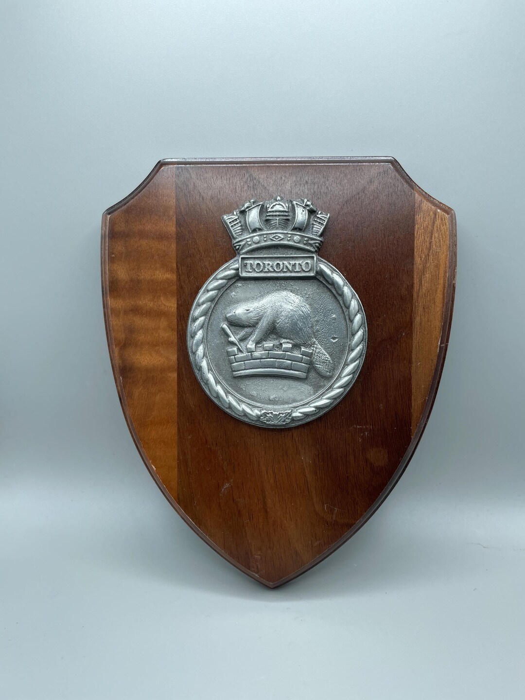 Vintage HMCS Toronto TAMPION on Large Plaque Ships Crest Badge Halifax ...
