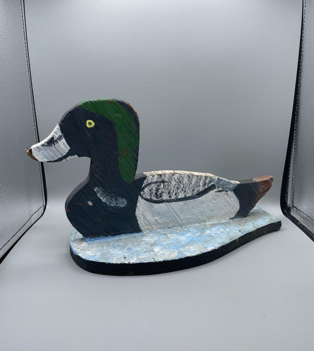 Nova Scotia Folk Art Wooden Duck Handmade - Mid Century Recycled Wood ...