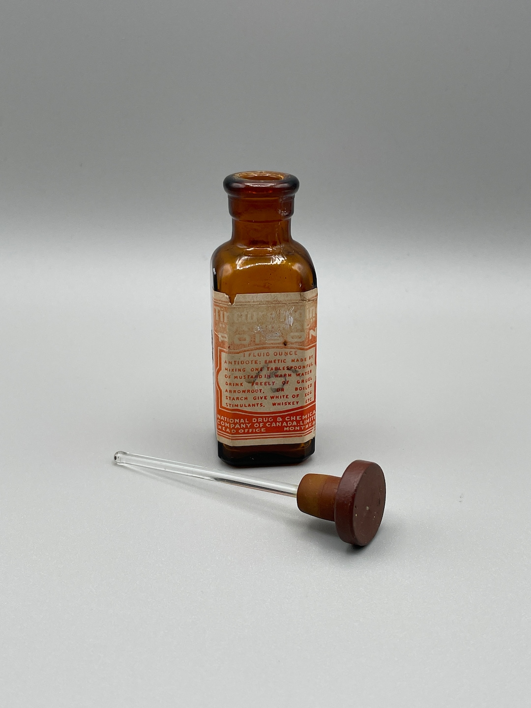 Antique Iodine Skull and Crossbones Poison Bottle Amber Glass With ...