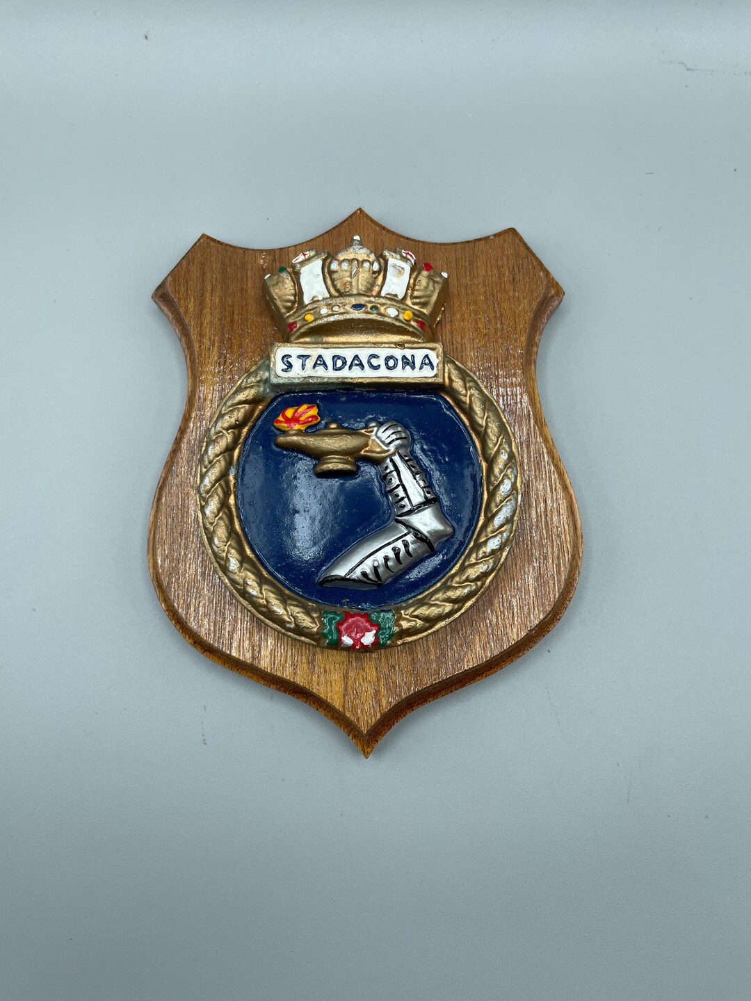 Vintage HMCS Stadacona Halifax Barracks TAMPION Crest RCN Royal ...