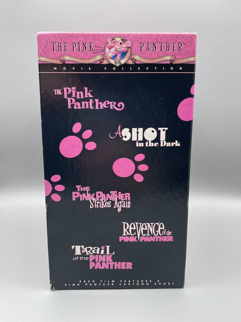 Vintage the Pink Panther Boxed Set 5 VHS Tapes Peter Sellers Classics ...