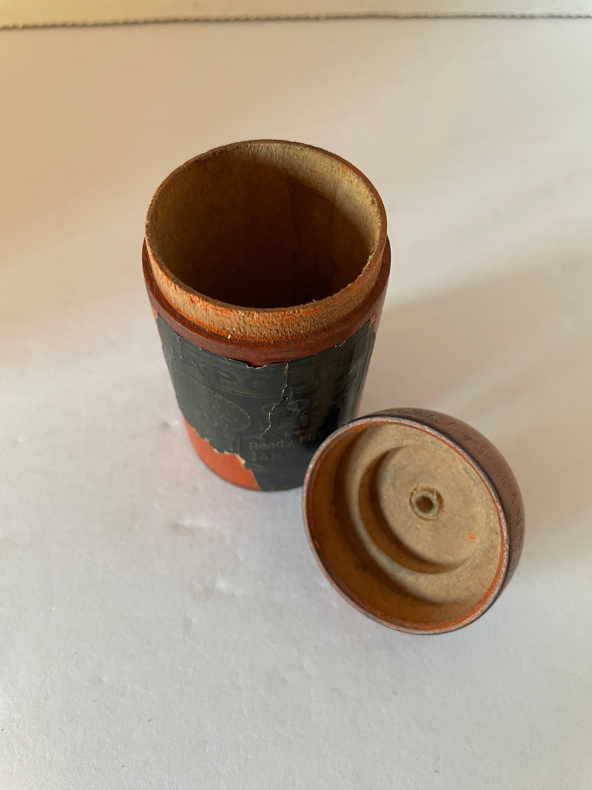 Vintage Japanese Sapolin Gold Paint RARE Wooden Bottle - Etsy