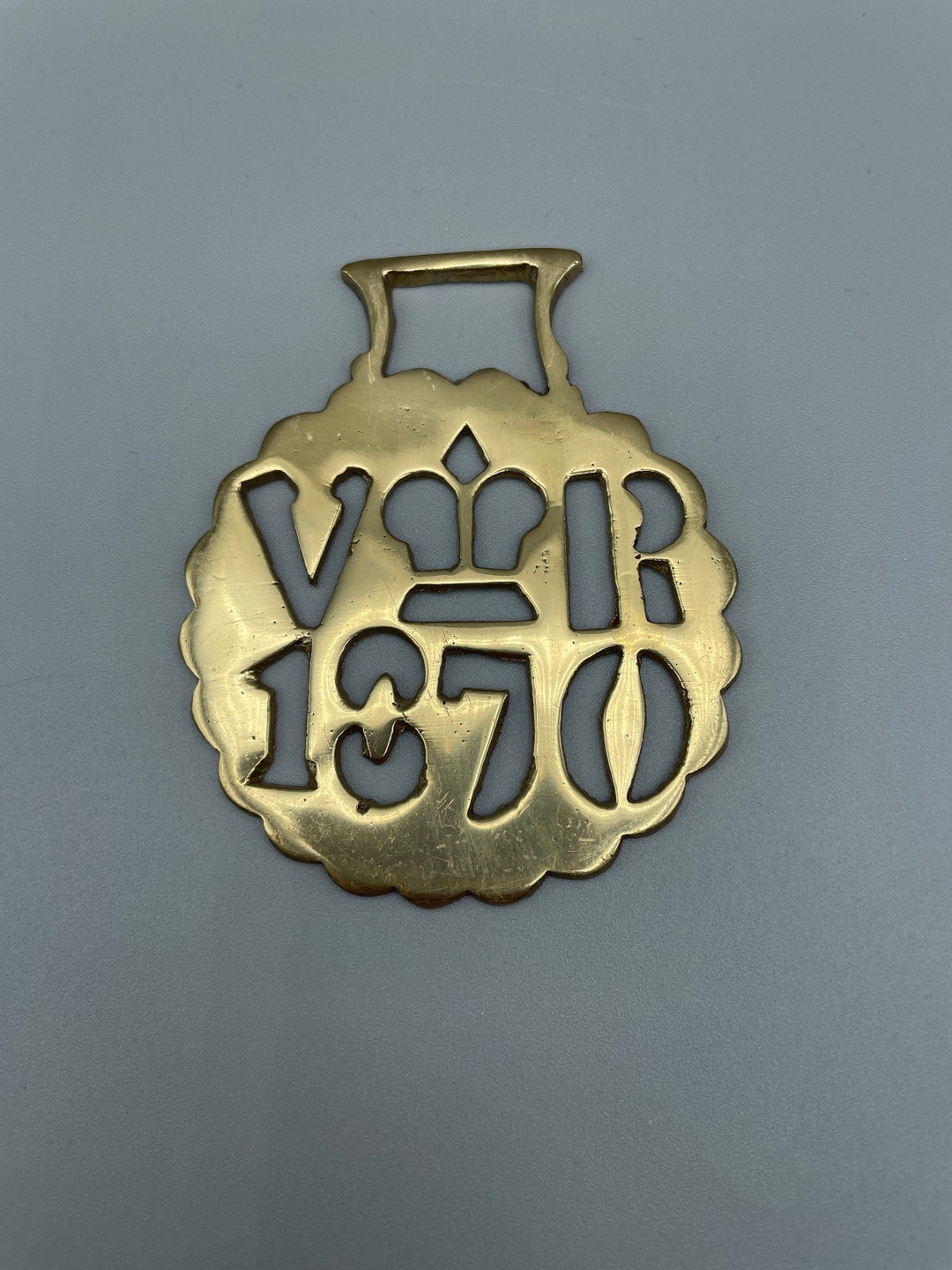 Queen Victoria VR 1870 Horse Brass Harness Antique Medallion for ...