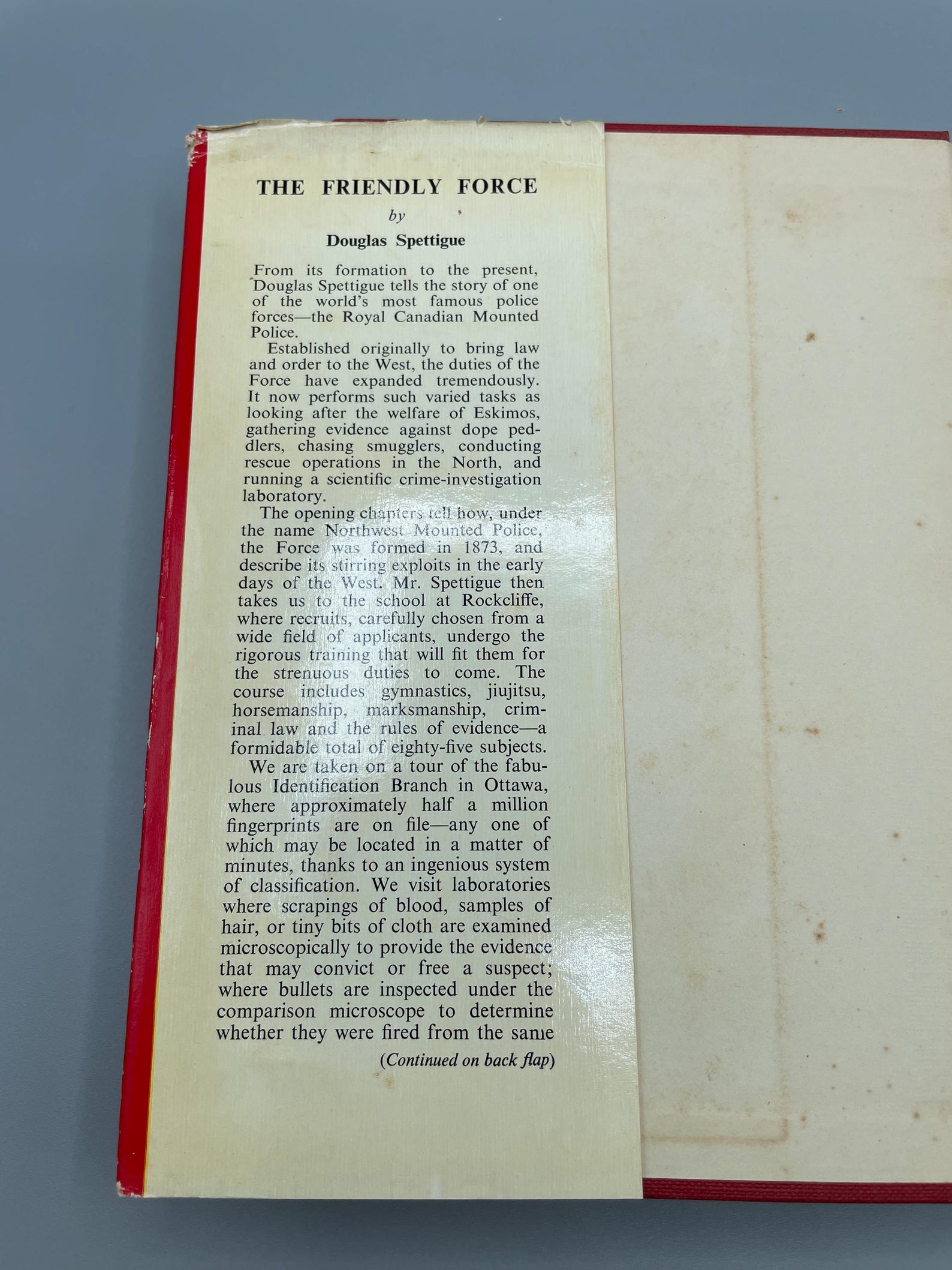 The Friendly Force by Douglas Spettigue a History of the Royal Canadian ...