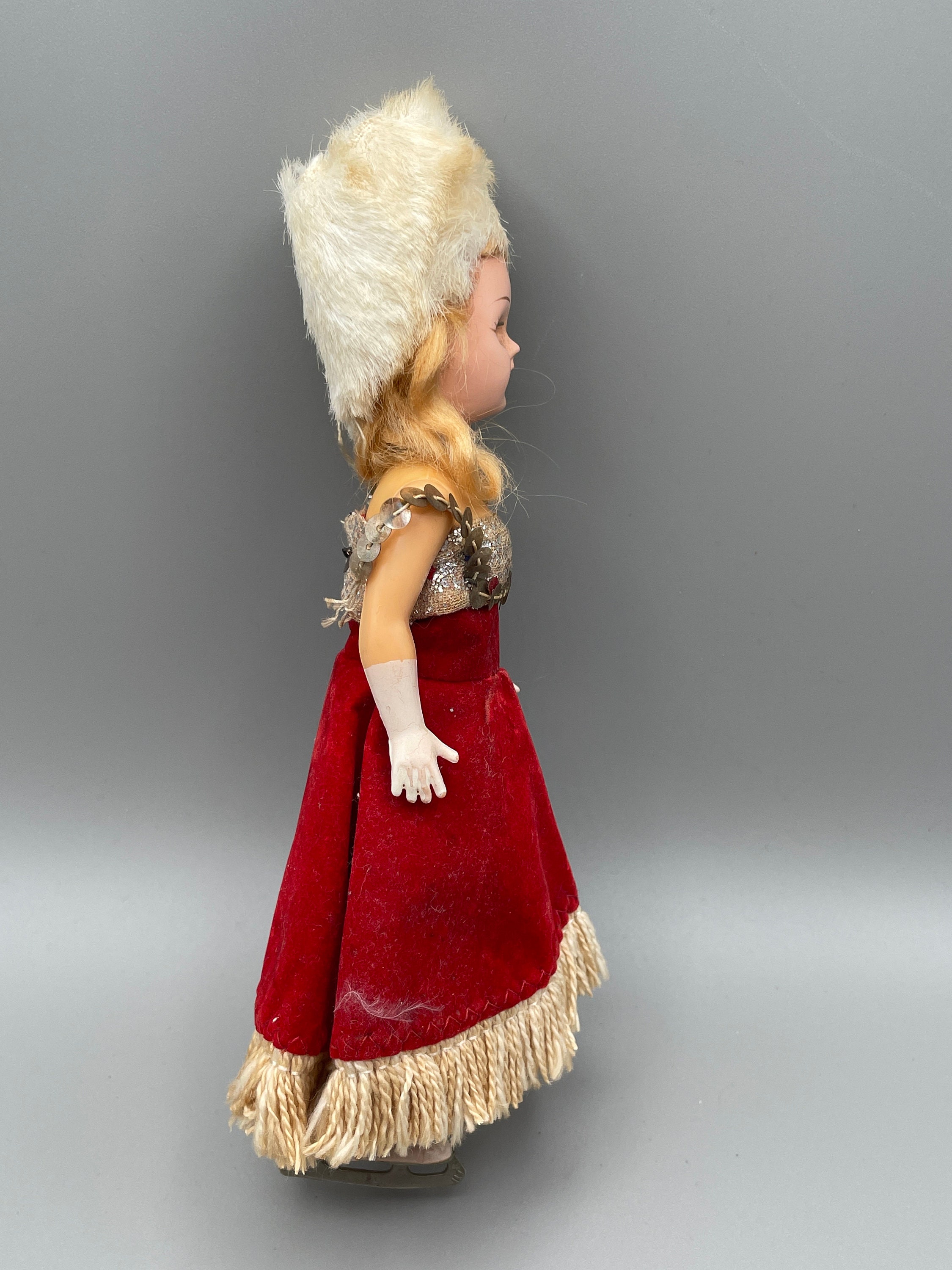 Vintage Ice Capades Figure Skater Souvenir Doll 1950s 1960s Blinking ...