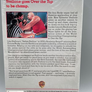 Over the Top VHS Sylvester Stallone 1987 New/factory Sealed - Etsy