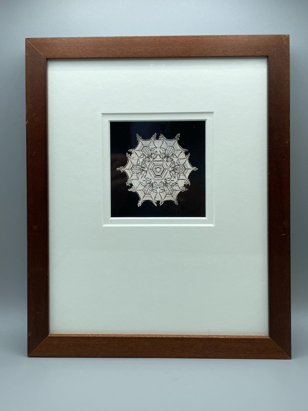Vermont Snowflakes Framed Art Print Based on the Historic Photographs ...