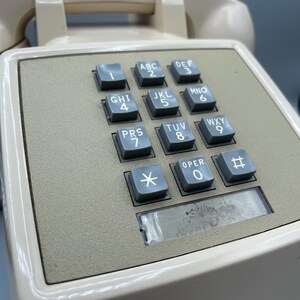 Vintage Beige Push Button Phone Telephone Vintage Bell Systems Canada ...