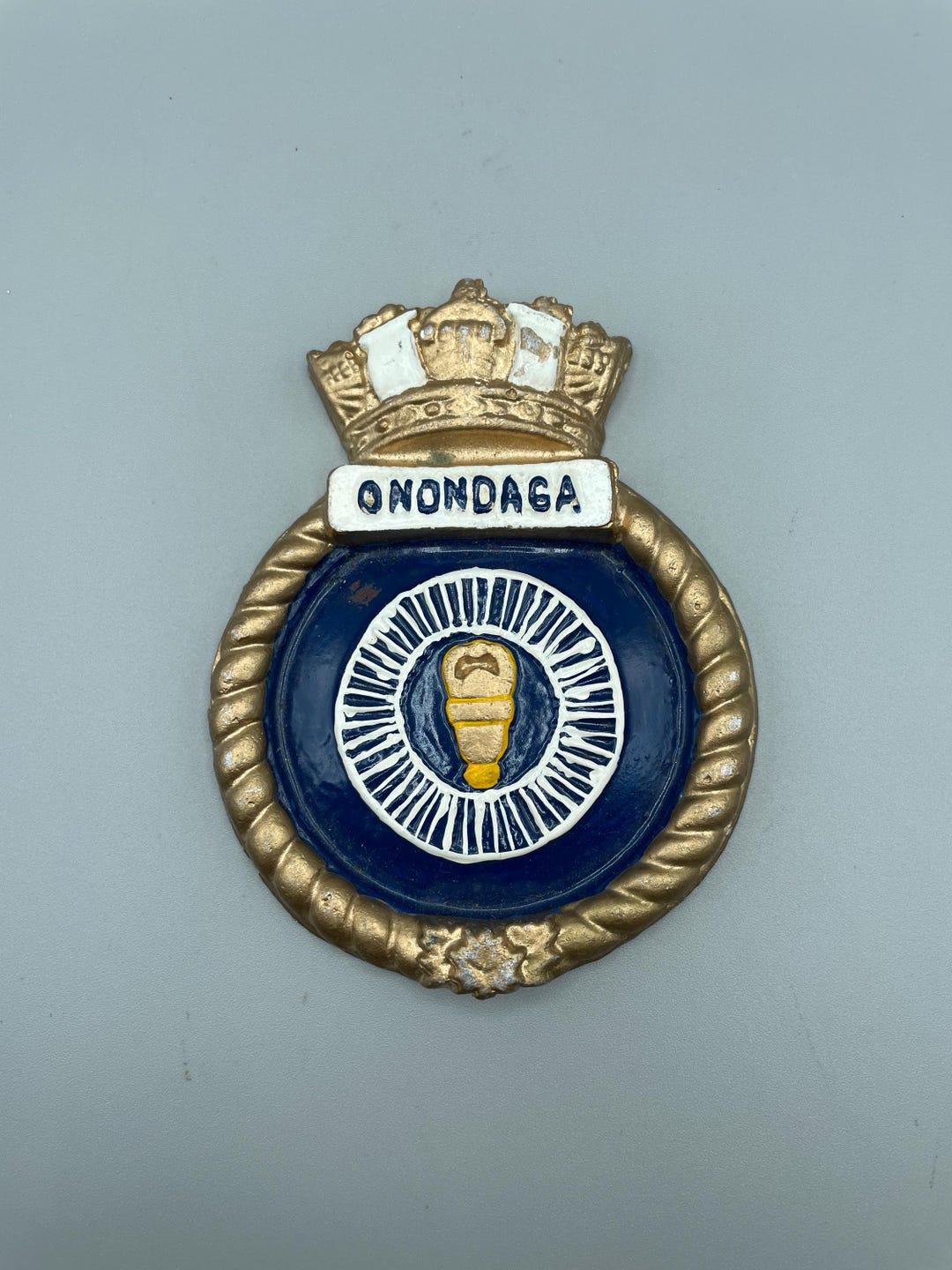 Vintage HMCS Onondaga TAMPION Ships Crest Oberon Class Submarine in ...