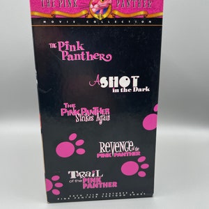 Vintage The Pink Panther Box Set 5 VHS Tapes Peter Sellers classics ...