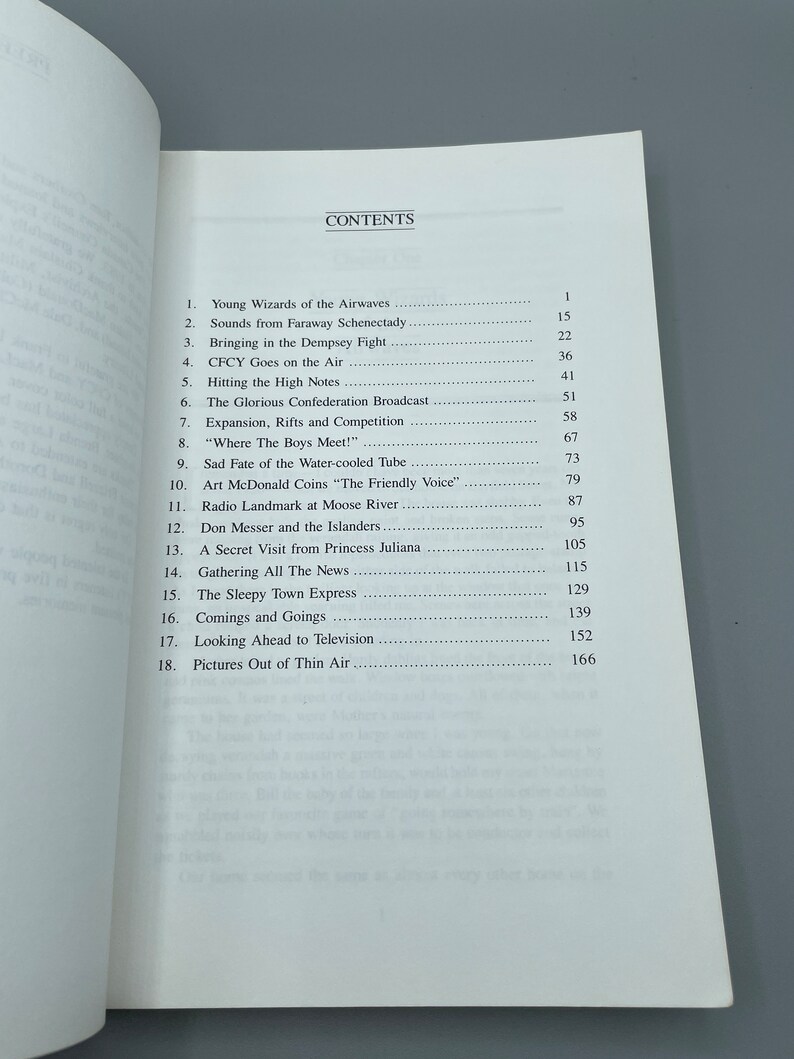 Out of Thin Air Story of CFCY Prince Edward Island Radio Station Book ...