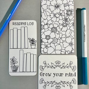 Coloring Bookmarks, Customize Your Own Bookmark - Etsy