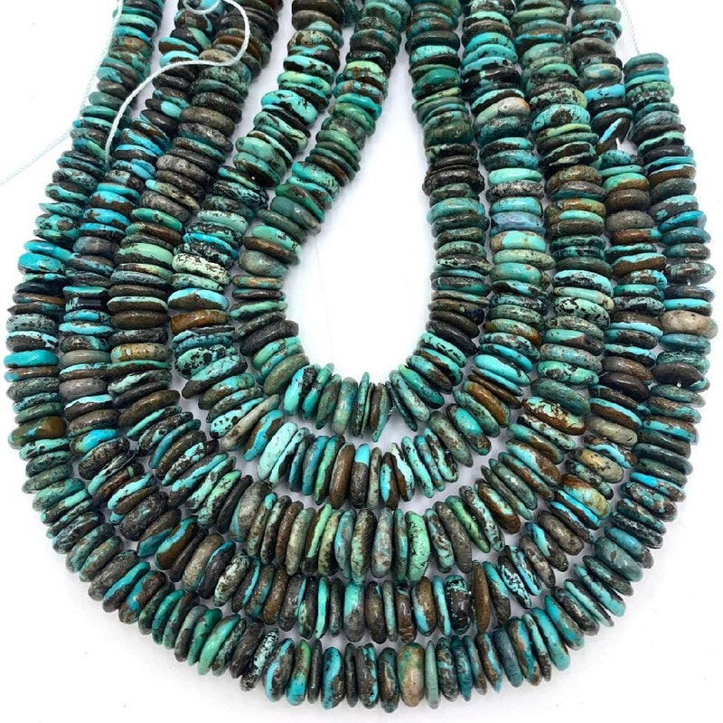 Rondelle Turquoise - Etsy