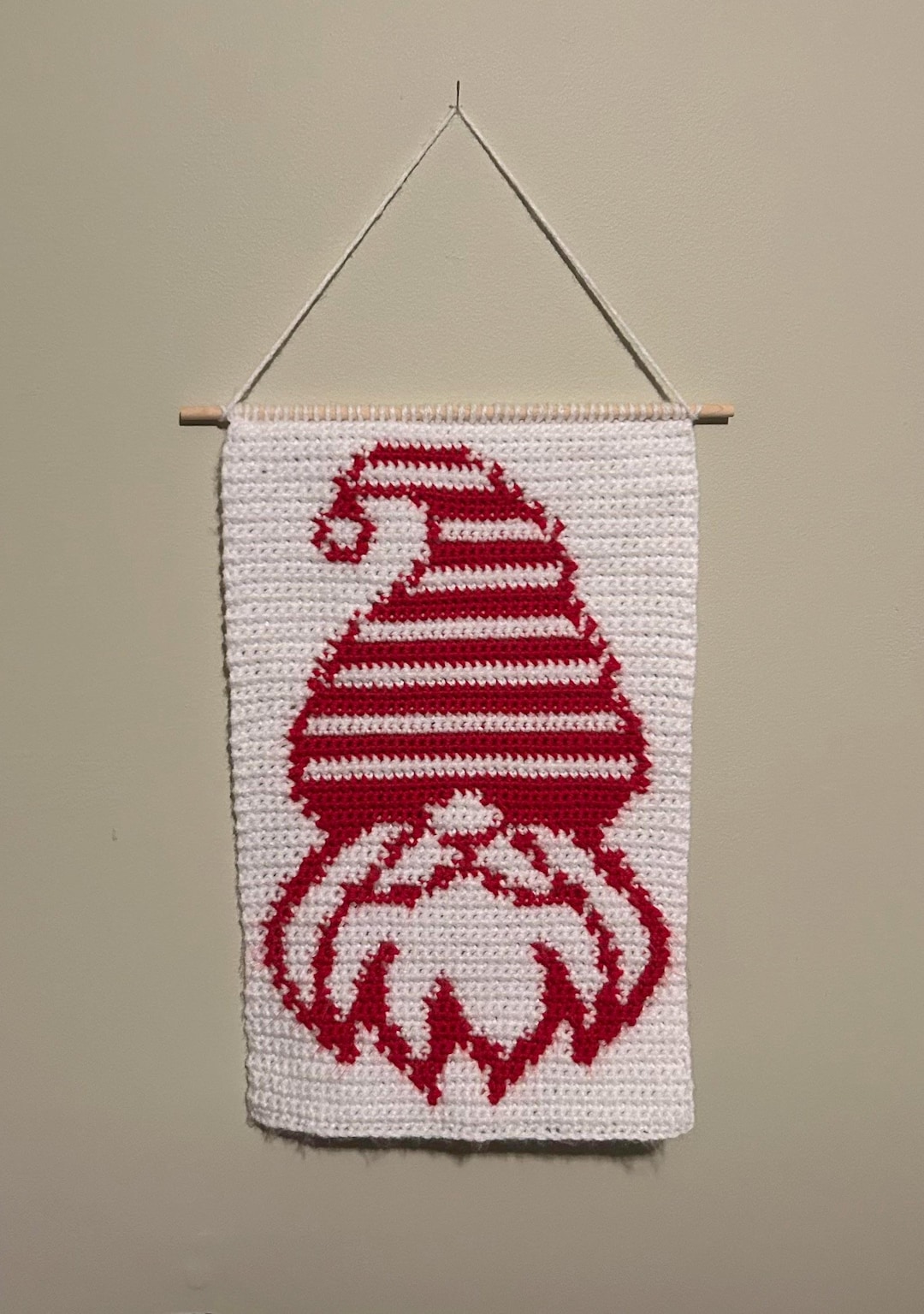 Gnome Crochet Wall Hanging PATTERN - Etsy