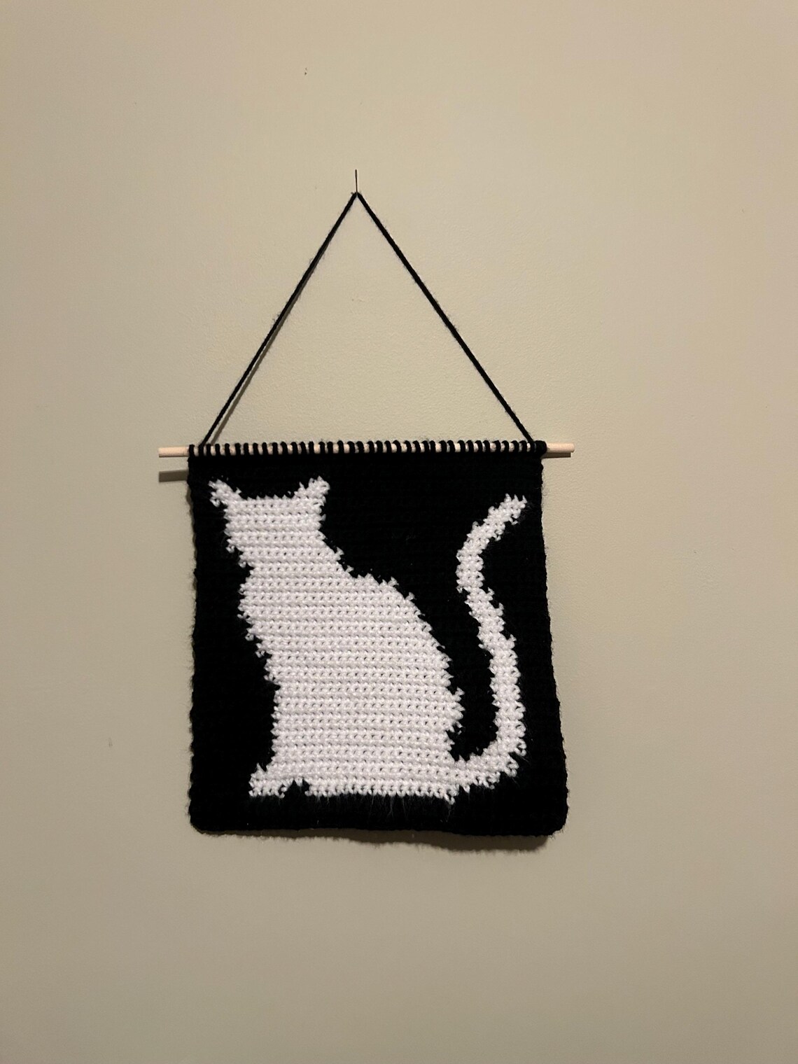 Cat Crochet Wall Hanging PATTERN - Etsy