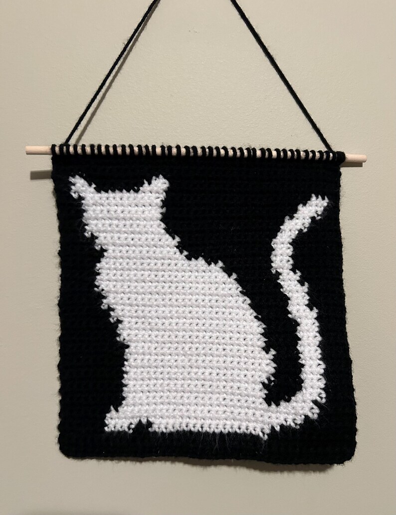 Cat Crochet Wall Hanging PATTERN - Etsy