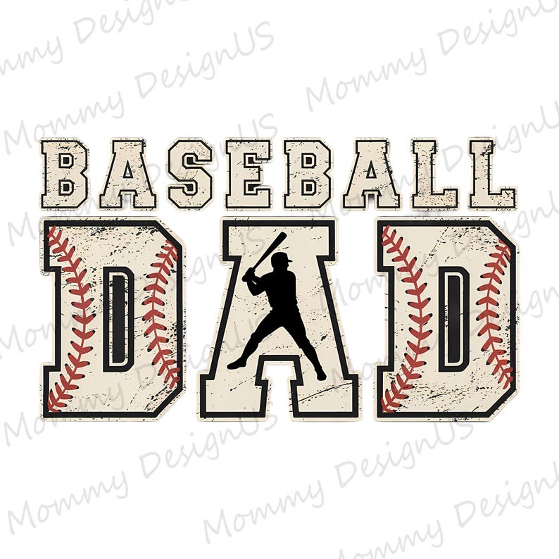 Retro Baseball Dad Shirt PNG | Trendy Baseball Game Day Design Digital ...