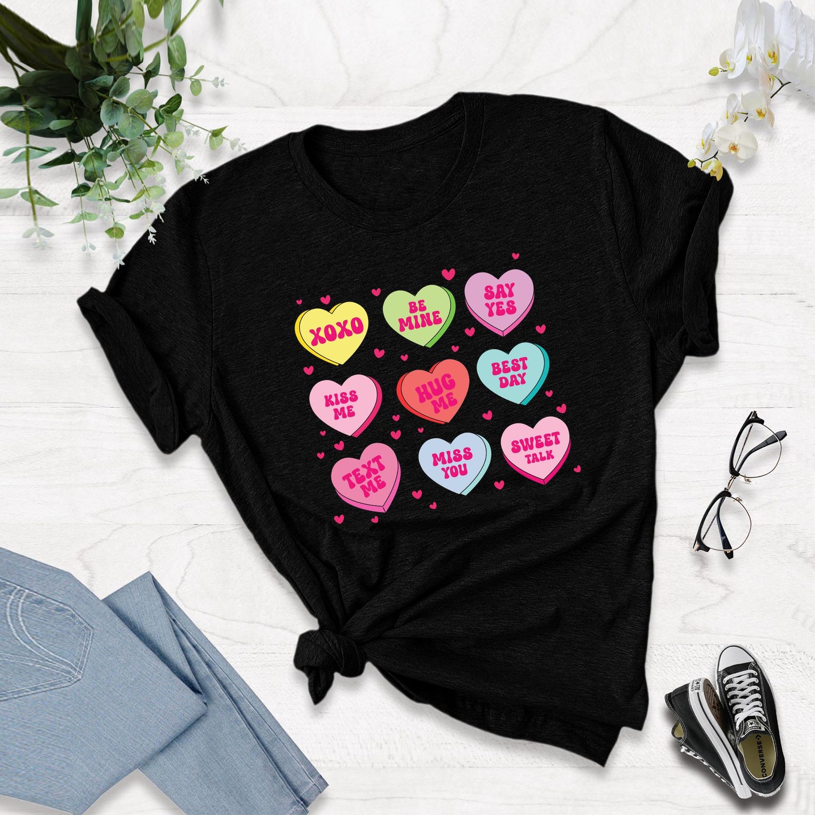 Conversation Hearts PNG | Candy Heart Quote Design Sublimation for ...
