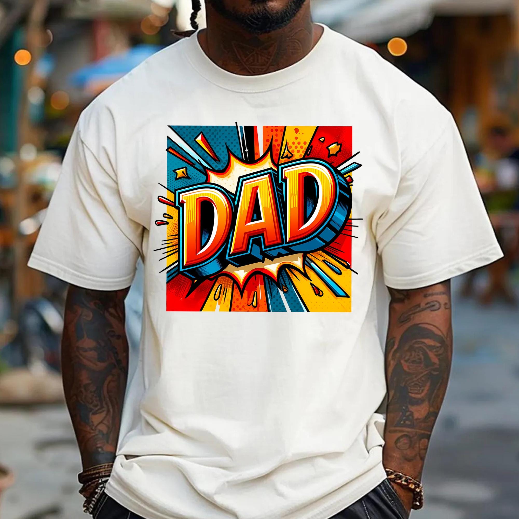 Super Colorful Dad Shirt PNG | Daddy Clipart Design Digital Download ...