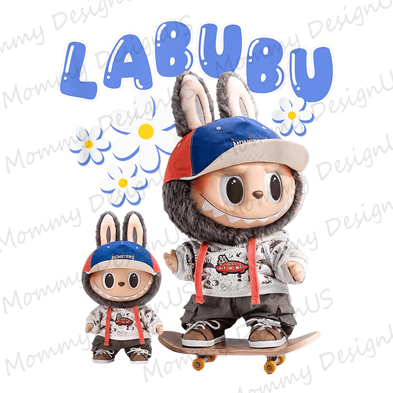 Cute Labubu Clipart PNG | Kawaii Monster Doll Digital Download | Funny ...