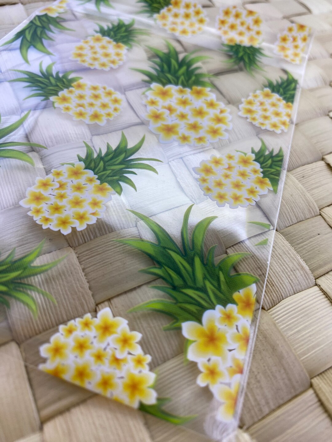 4x4 Plumeria Pineapple 10 (ten) Cello Treat Bags Aloha Tropical ...