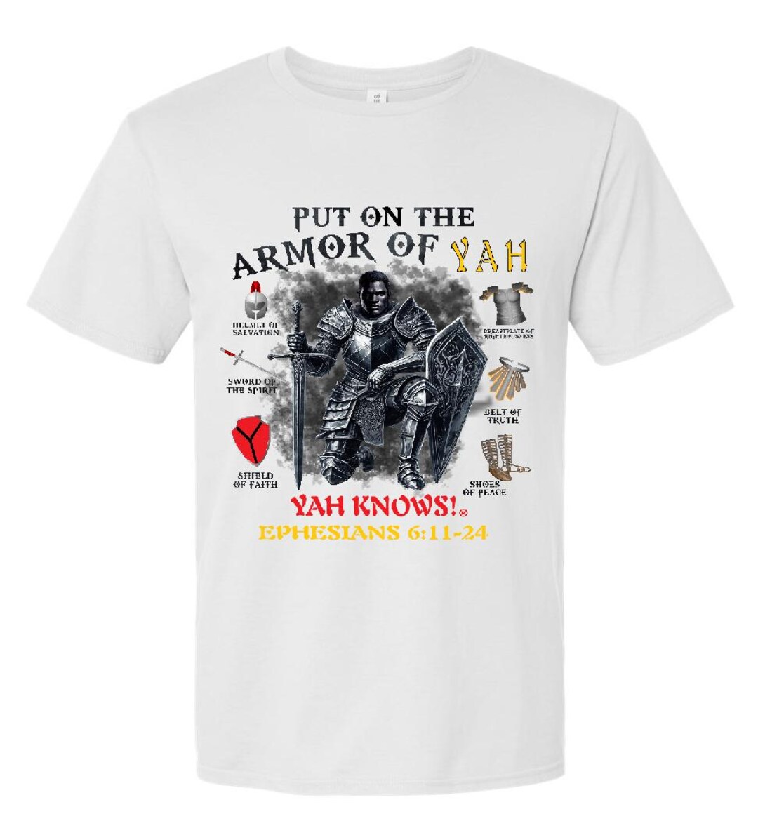The Armor of YAH (DTF) Polyester T-shirt - Etsy