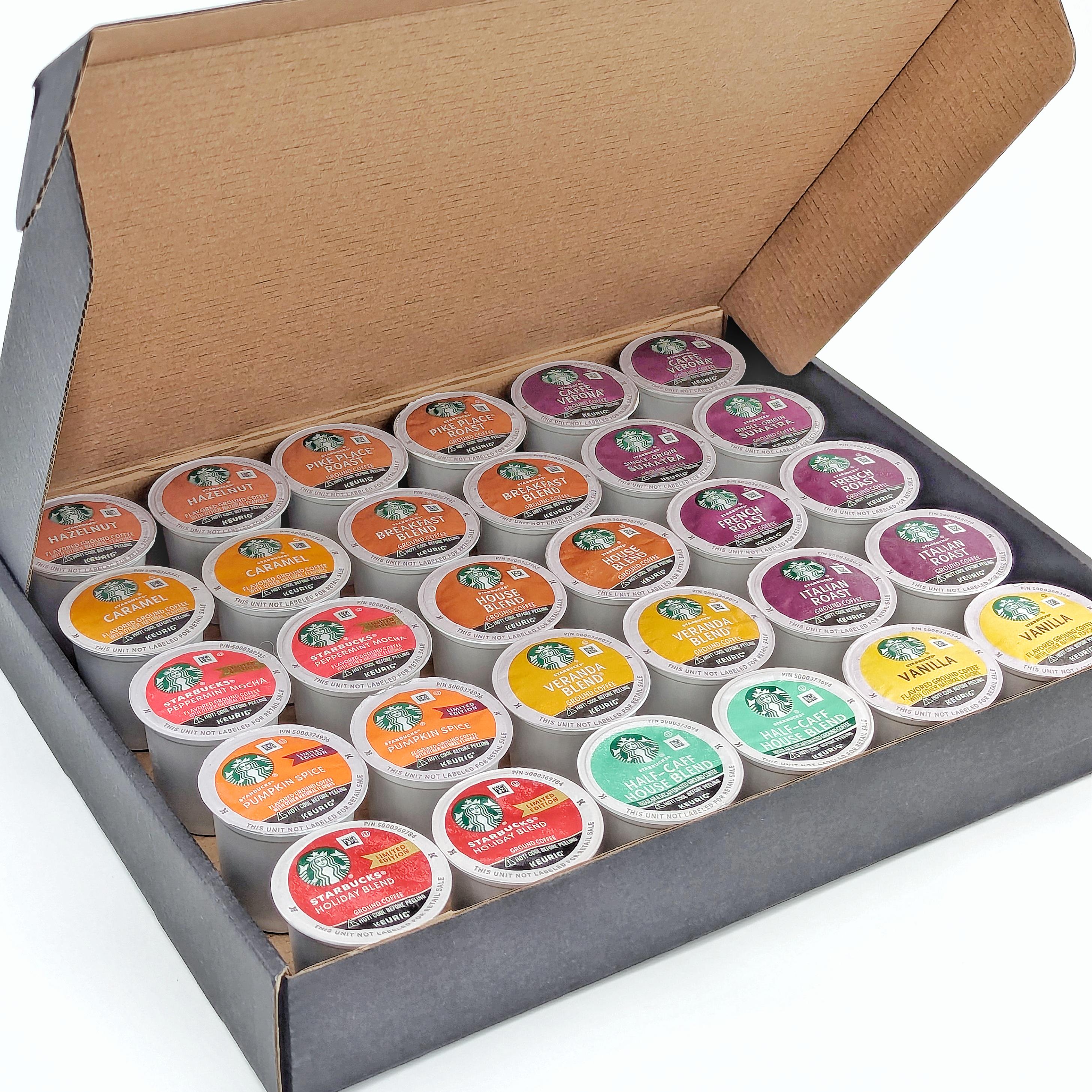 Starbucks Variety Sampler Coffee Pack of 30 Count With 15 Unique ...