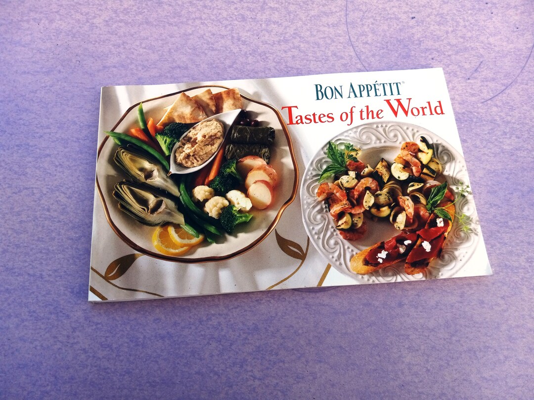 Vintage Cookbook Tastes of the World Bon Appétit 90s Cookbook Vintage ...